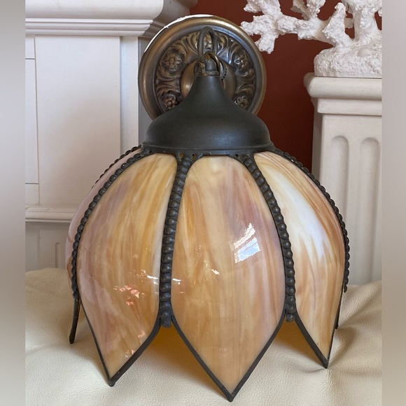 Accents | Vintage Underwriters Laboratories Caramel Glass Hanging ...